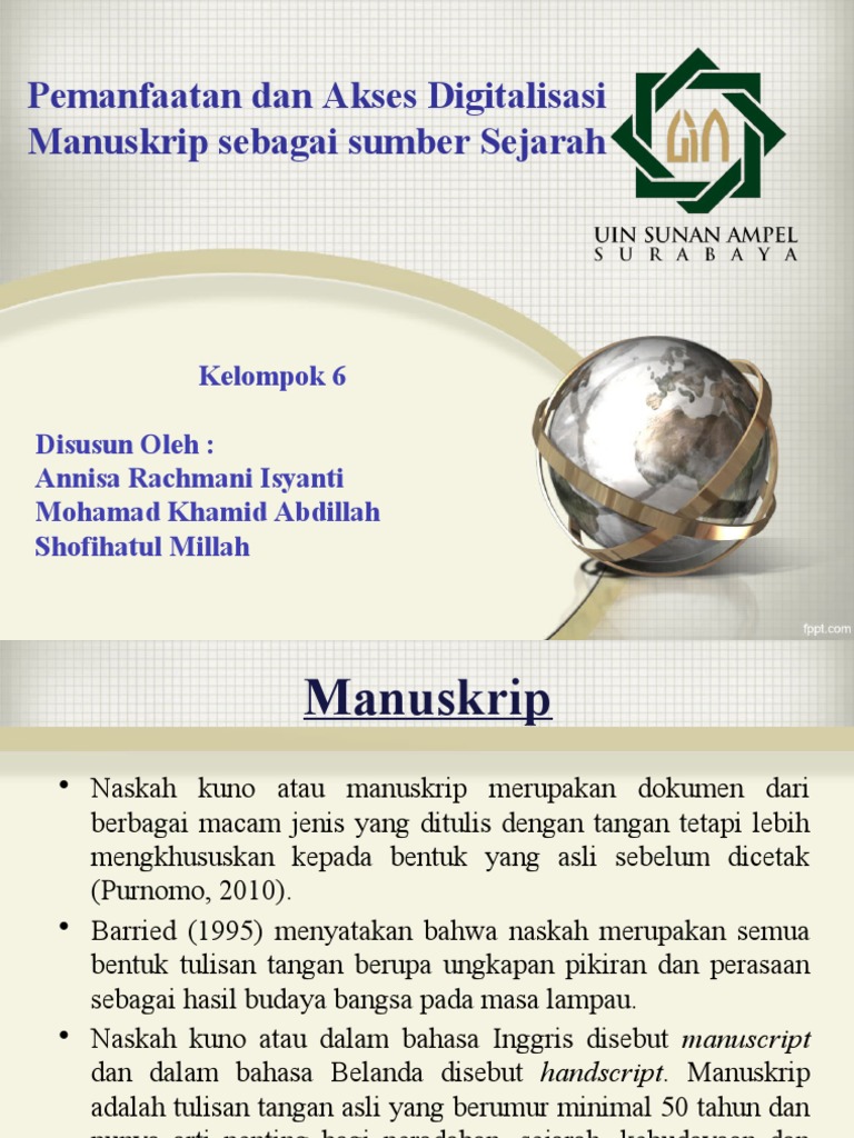 Pemanfaatan Dan Akses Digital Manuskrip Fix | PDF | Ilmu Sosial | Seni ...