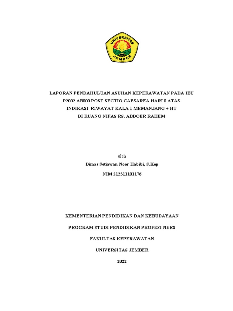 LP - Kala 1 Memanjang - Dimas Setiawan N.H. - Nim 212311101176 | PDF