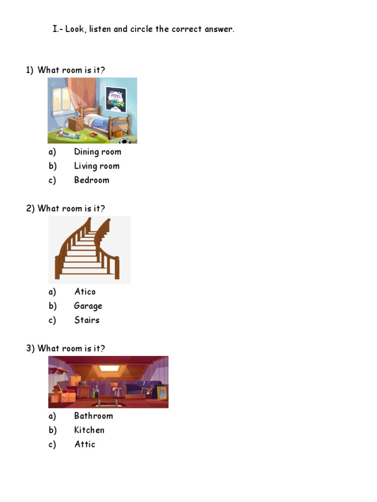 Prueba Formativa INGLÉS Unidad 4 HOUSE | PDF | Language Arts ...