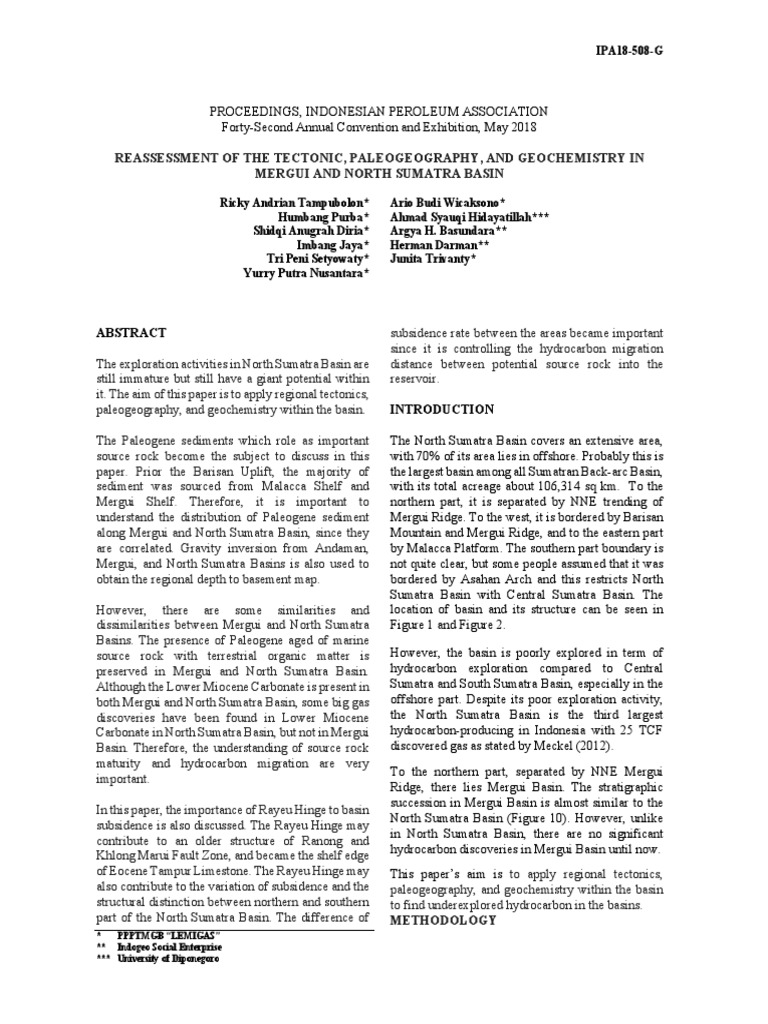 Reassessment of The Tectonic, Paleogeography, and Geochemistry in ...