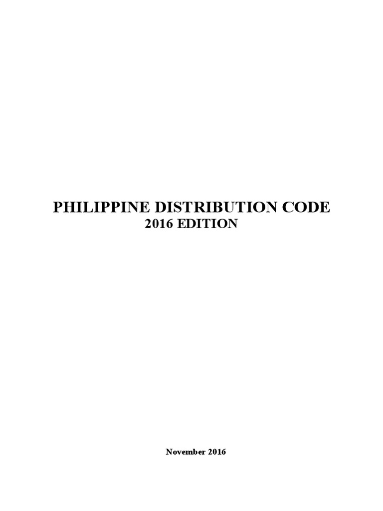 Philippine Distribution Code 2016 Edition | PDF | Electrical Grid ...