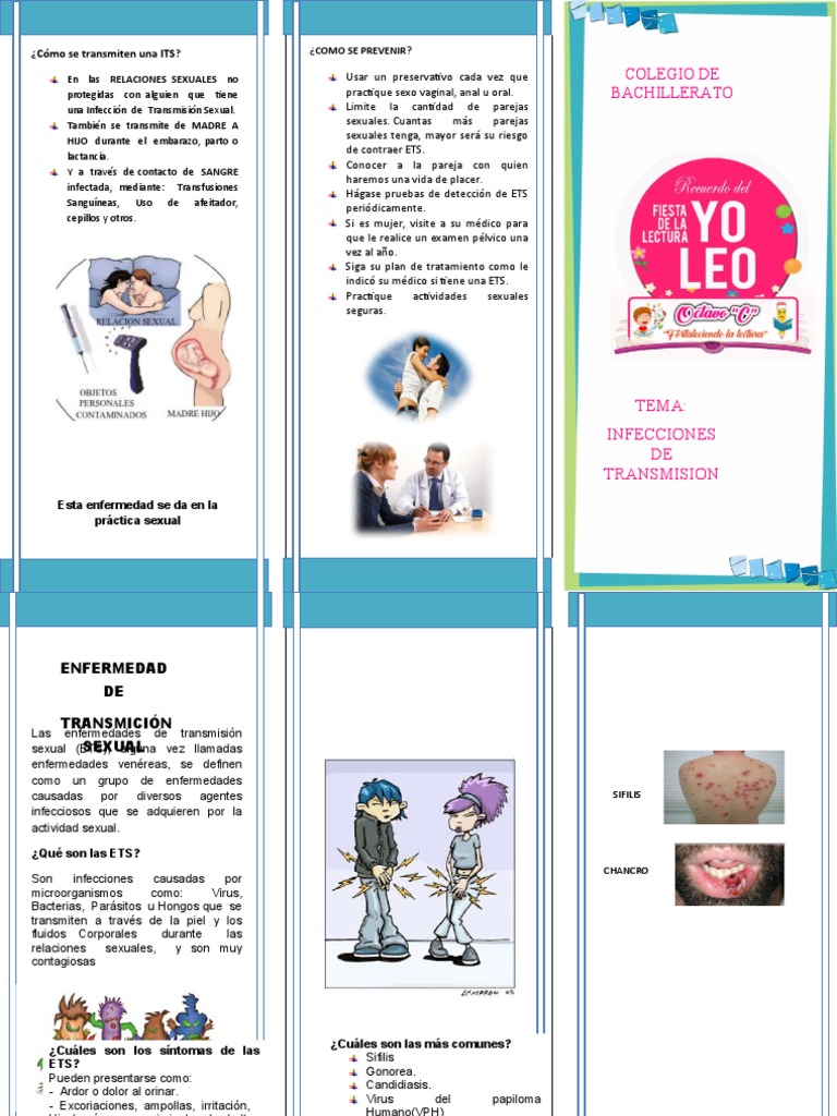 Tripticos Its | PDF | Infección transmitida sexualmente | Medicina CLINICA