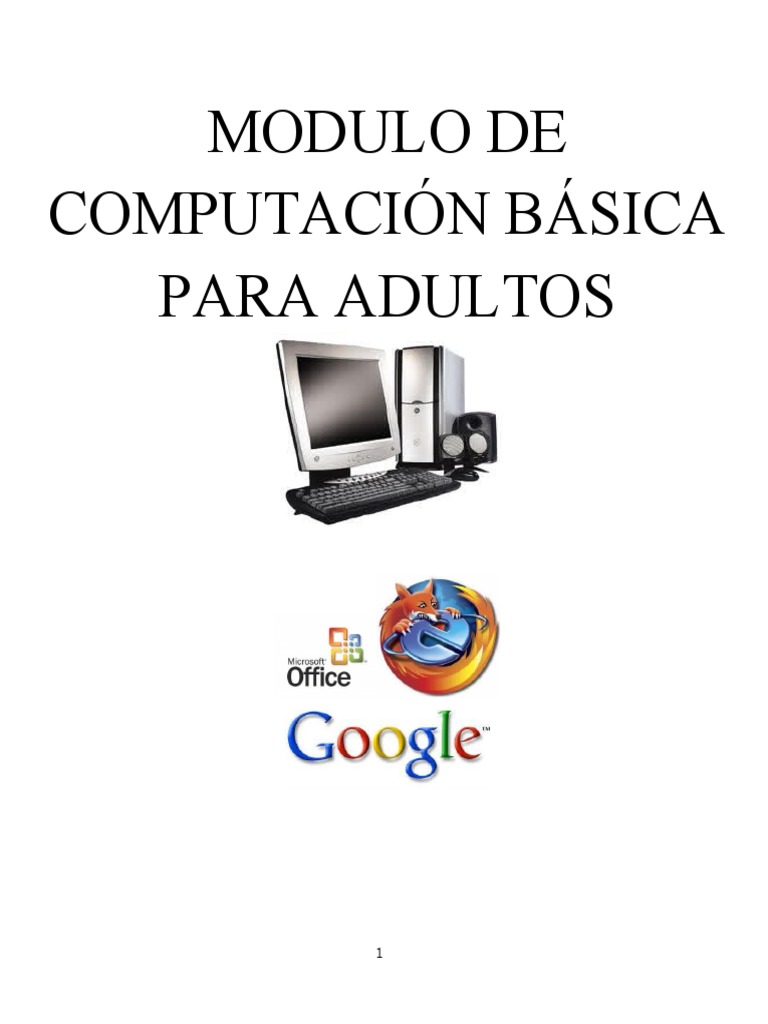 Modulo de Computacion Basica para Adultos | PDF | Hardware de la computadora | Ventana (informática)