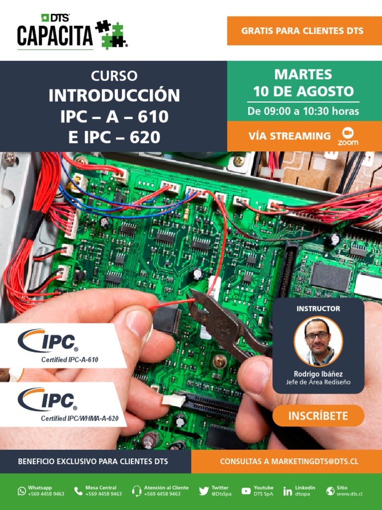 DTS Curso Introduccion IPC A 610 e IPC 620 Brochure | PDF