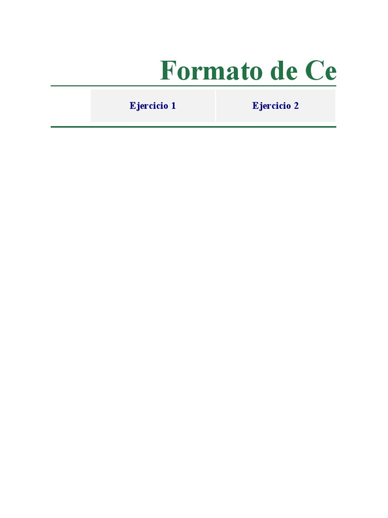 Módulo 3 - Formato de Celdas | PDF