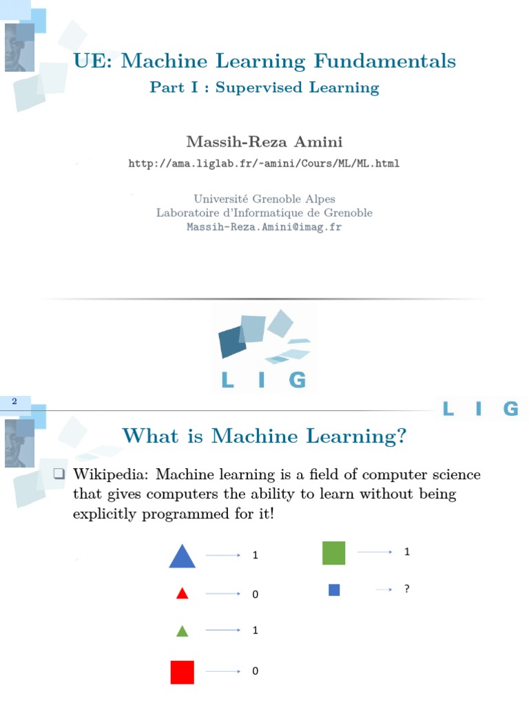 Supervised Learning | PDF | Pattern Recognition | Machine Learning