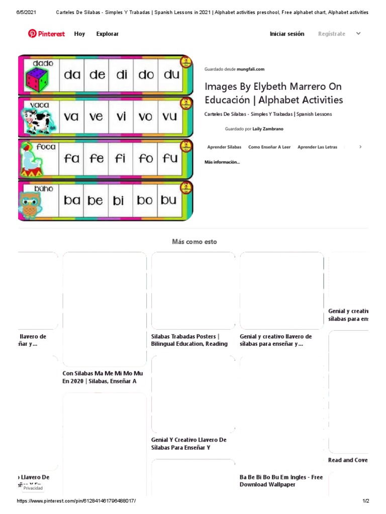 Silabas 2 | PDF | Escritura