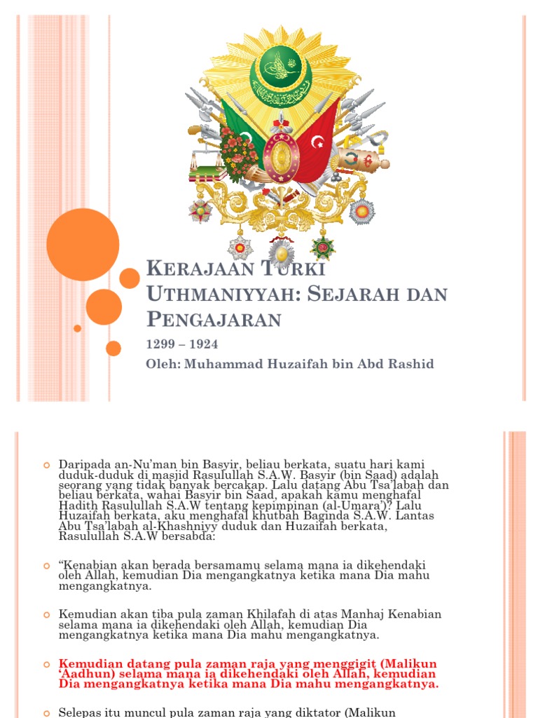 Kerajaan Turki Uthmaniyyah | PDF | Sejarah
