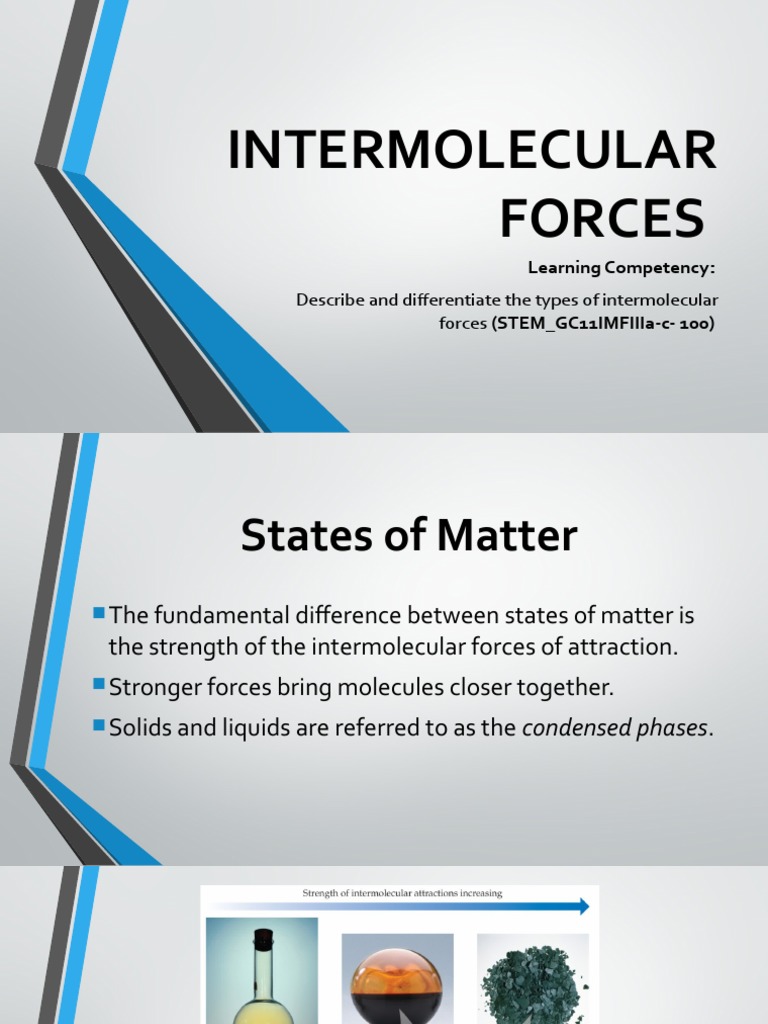 Intermolecular Forces | PDF | Intermolecular Force | Ion