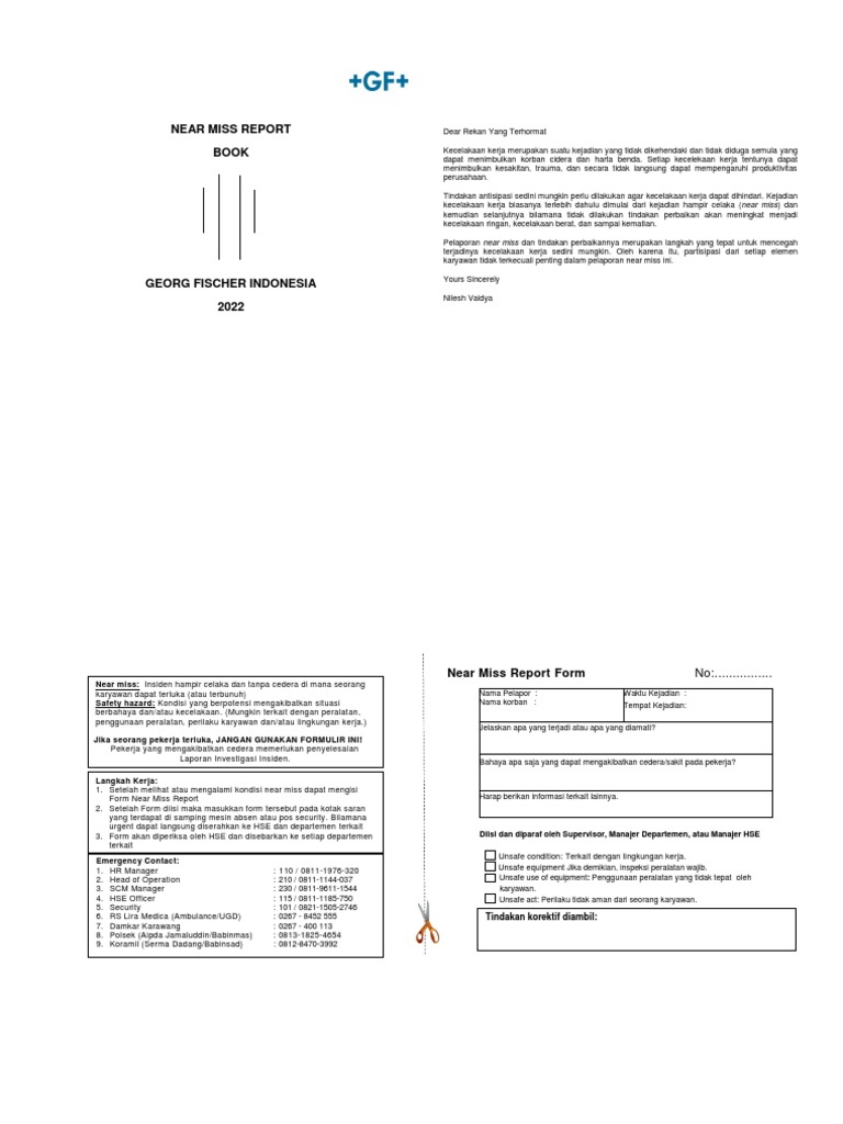 Near Miss Report | PDF