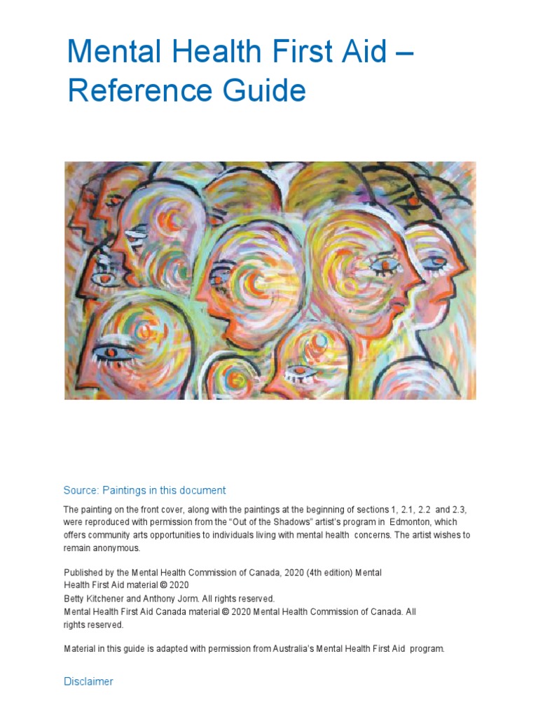 Mental Health First Aid | PDF | Mental Disorder | Substance Use Disorder
