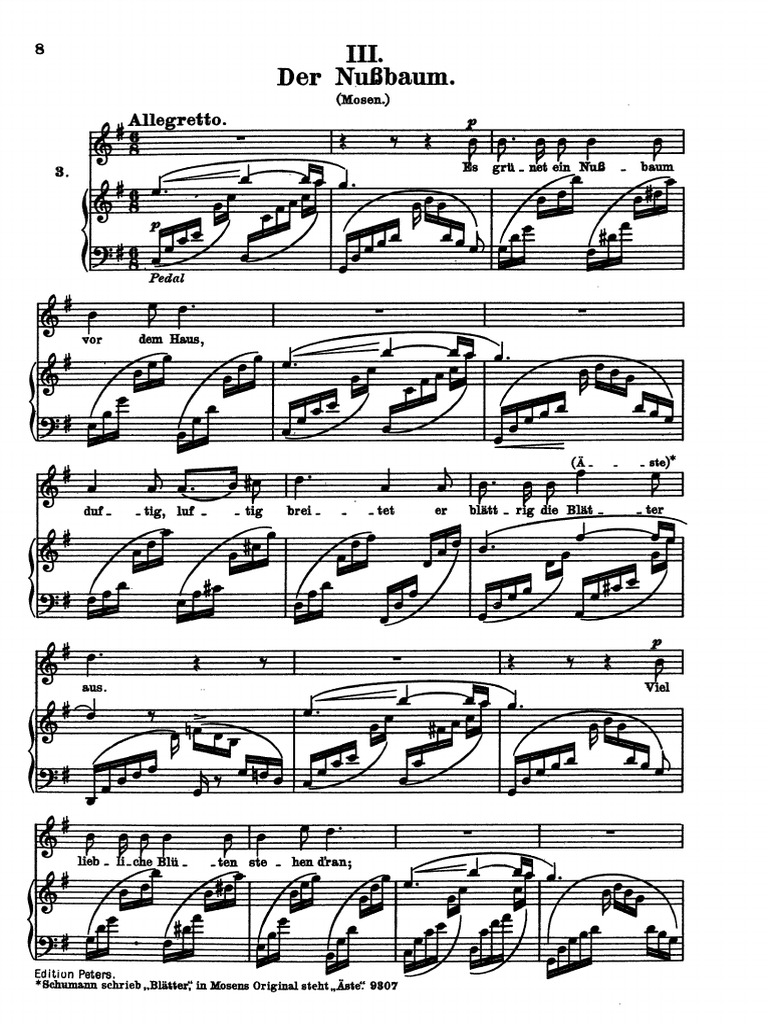 Der Nussbaum Schumann | PDF