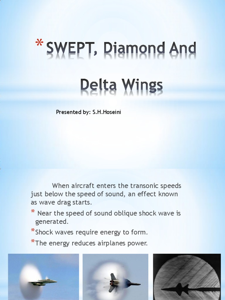 Swept, Diamond and Delta Wings | PDF | Motion (Physics) | Dynamics ...
