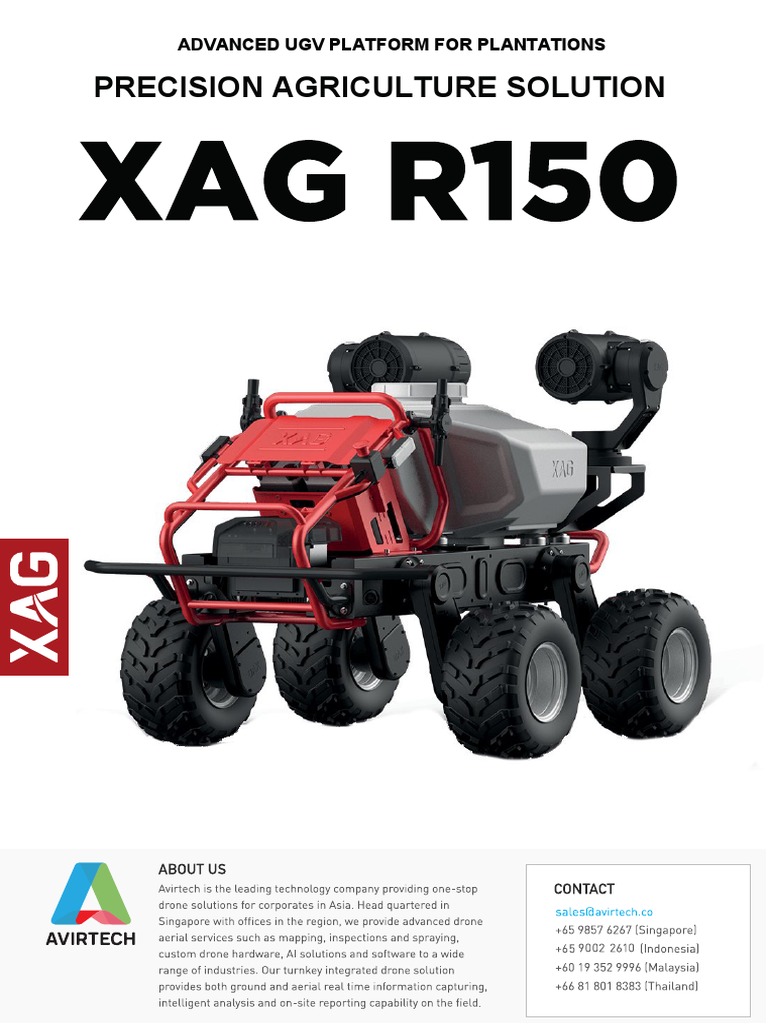 Avirtech-XAG R150 Brochure (En) - 001b - Opt | PDF