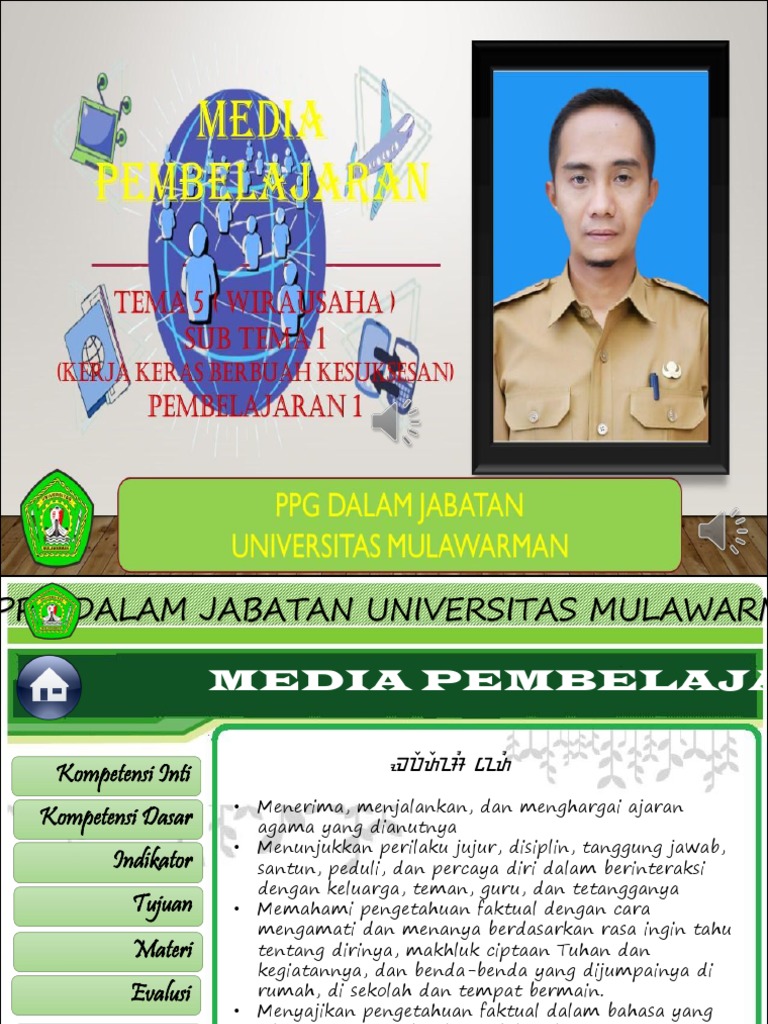 Media Pembelajaran - Kelas Vi - Tema 5 - Sub Tema 1 - PB 1 | PDF