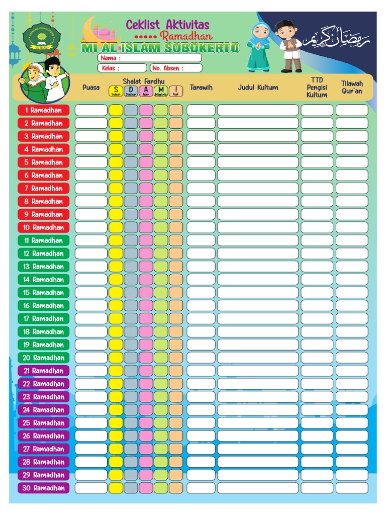 Ceklis Ramadhan-1 | PDF