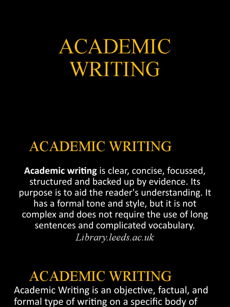 Academic Writing | PDF | Argument | Essays