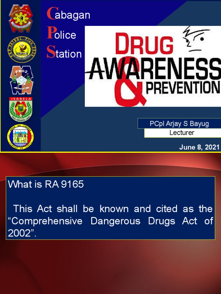 RA 9165: Comprehensive Dangerous Drugs Act | PDF | Recreational Drug Use | Drugs