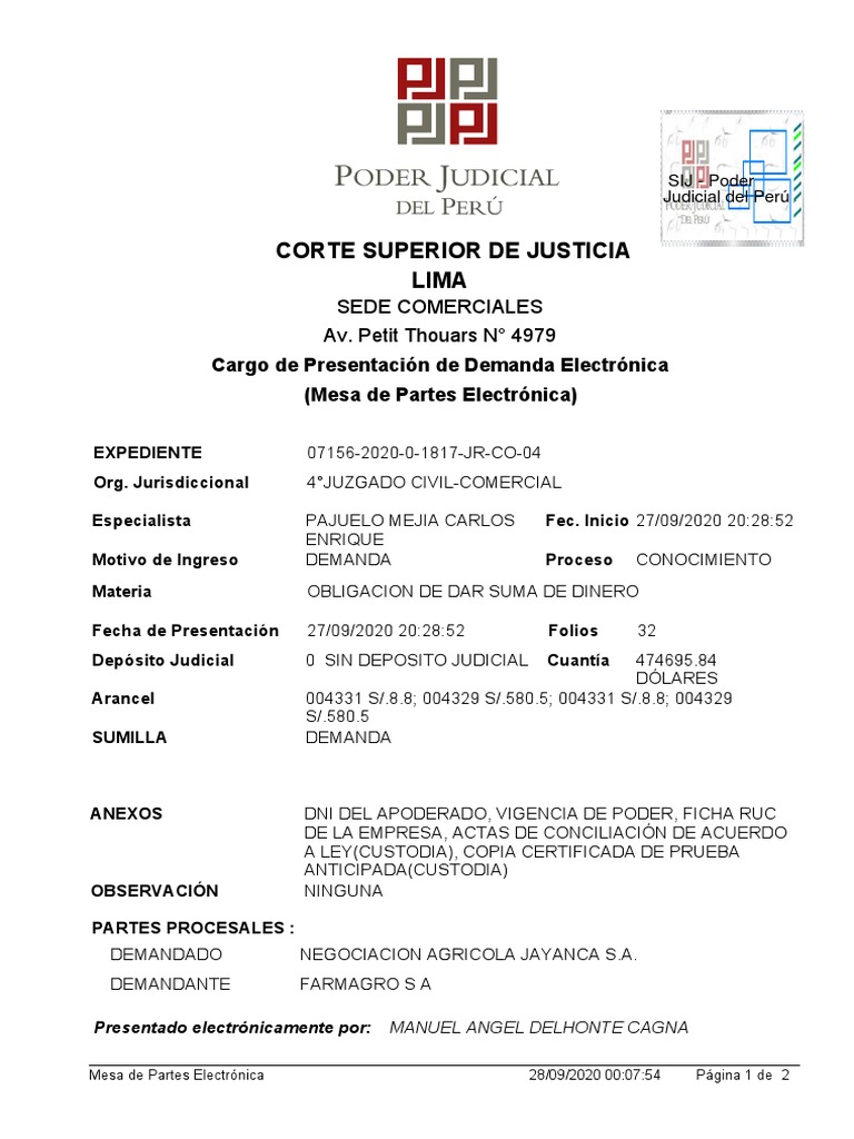 2020 0 1817 JR CO 04 - 20220905045143 - Visor | PDF | Deuda | Bancos