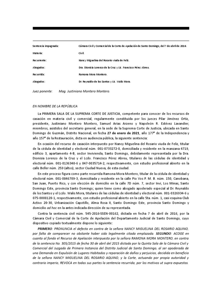 Sentencia Civil Oposicion | PDF | Sentencia (ley) | Apelación Sentencia Civil Oposicion | PDF | Sentencia (ley) | Apelación