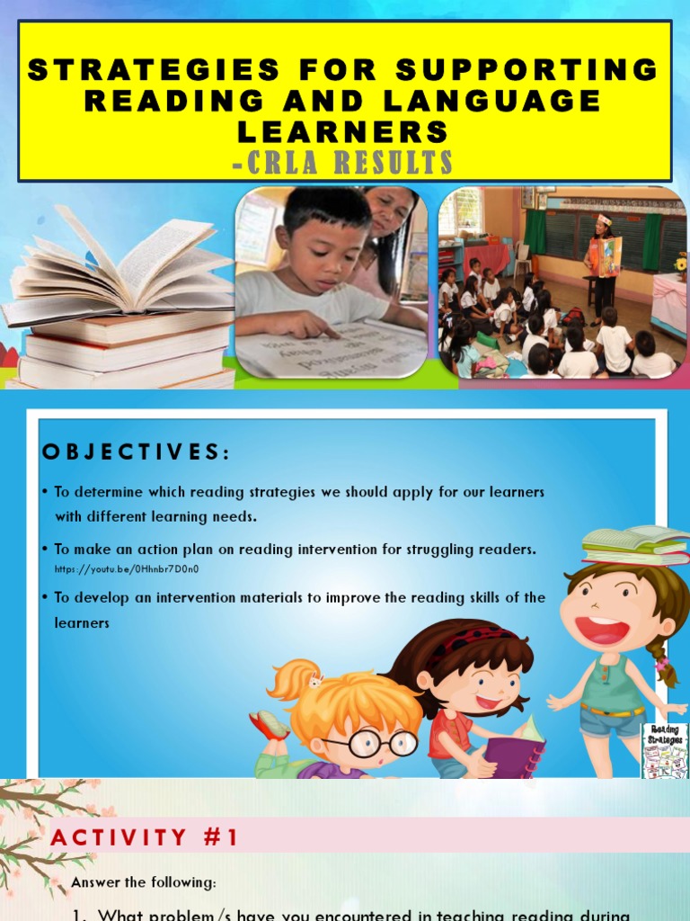 Strategies For Supporting Reading Andf Language Learners-Clra Results | PDF | Reading ...