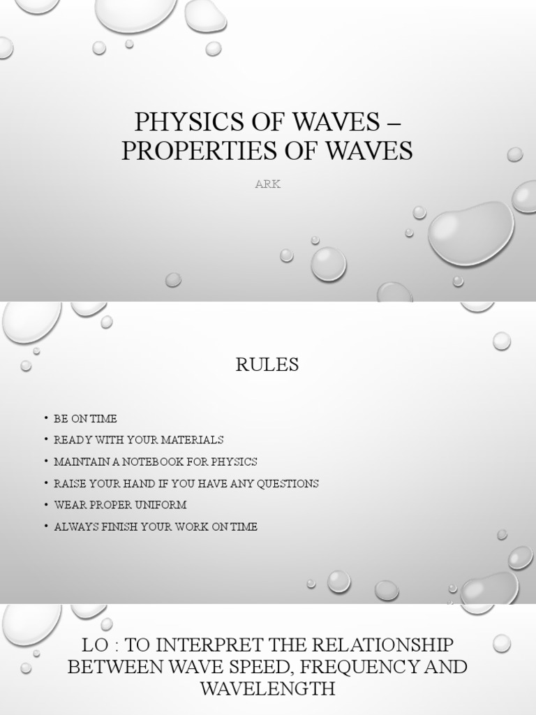Physics of Waves-Properties of Waves - 2 | PDF