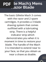 Gillette Razor Blade Compatibility Chart | PDF | Shaving | Hair Removal