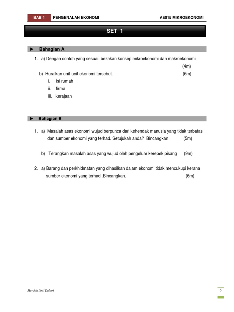 Bab 1 - Soalan AE015 | PDF | Teknologi & Rekayasa