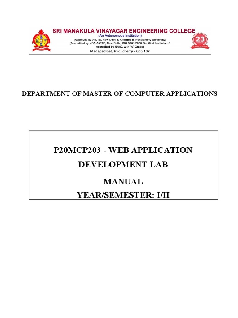 WAD LAB Manual | PDF | Html Element | Hyperlink