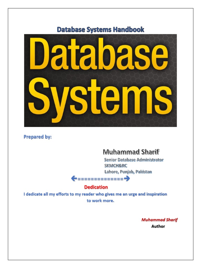 Database System Handbook 3rd DONE Complete DBMS Book Full Book | PDF ... Database System Handbook 3rd DONE Complete DBMS Book Full Book | PDF ...