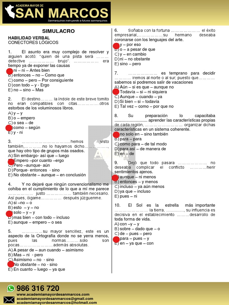 Simulacro 3 | PDF | Sodio