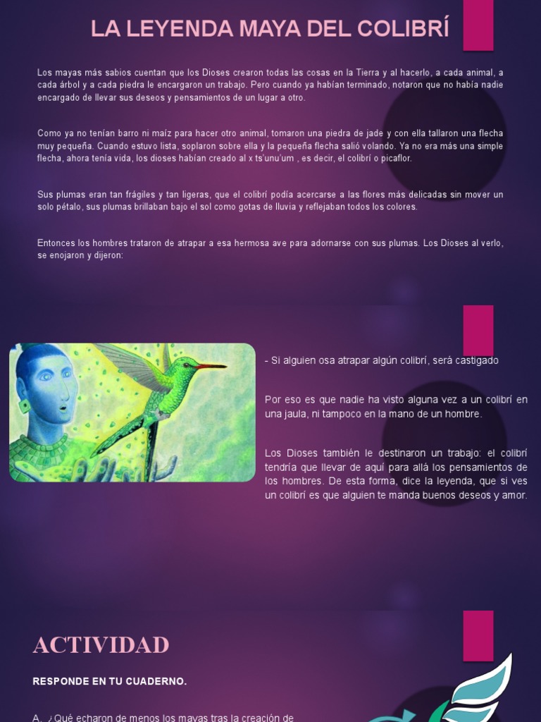Leyenda Maya del Colibrí | PDF | Ciencias sociales