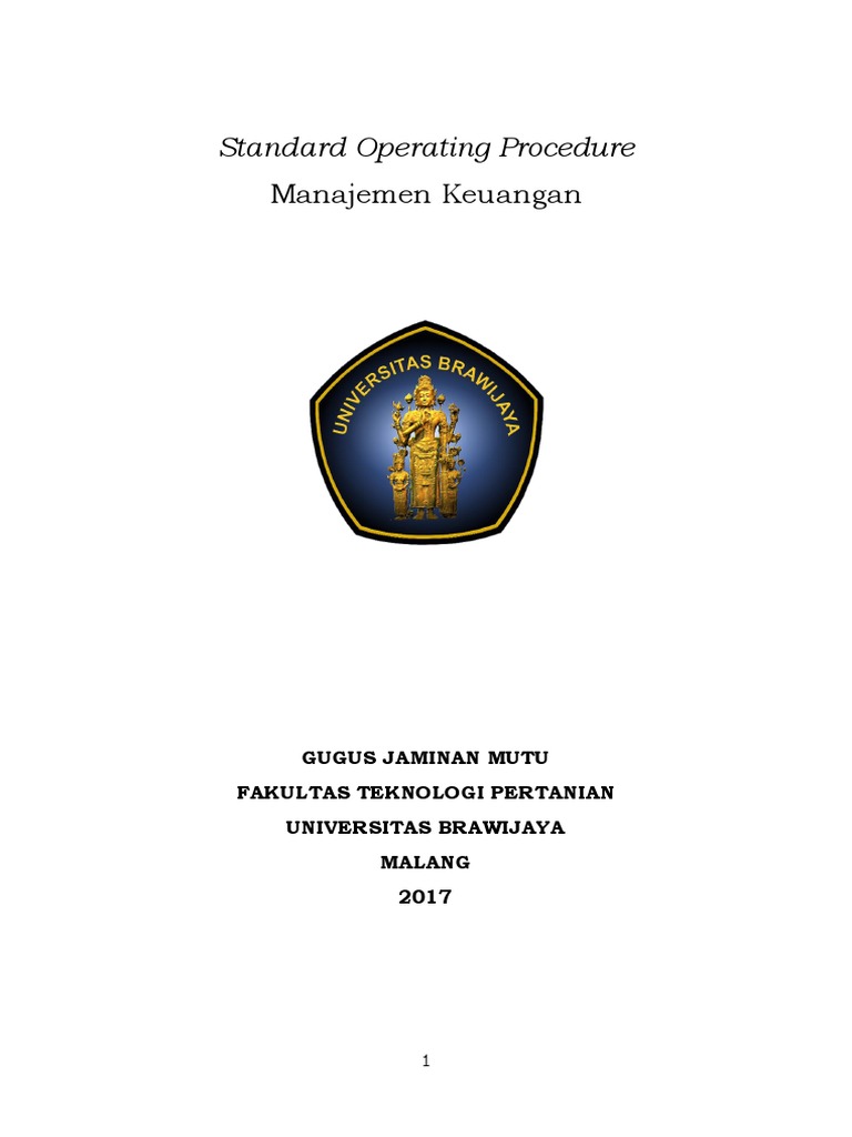 Prosedur Manajemen Keuangan FTP UB | PDF
