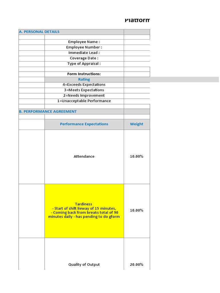 PMs Scorecard | PDF | Performance Appraisal | Business