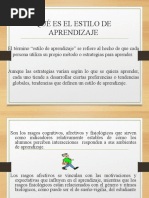 Ritmos y Estilos de Aprendizaje | PDF | Aprendizaje | Evaluación