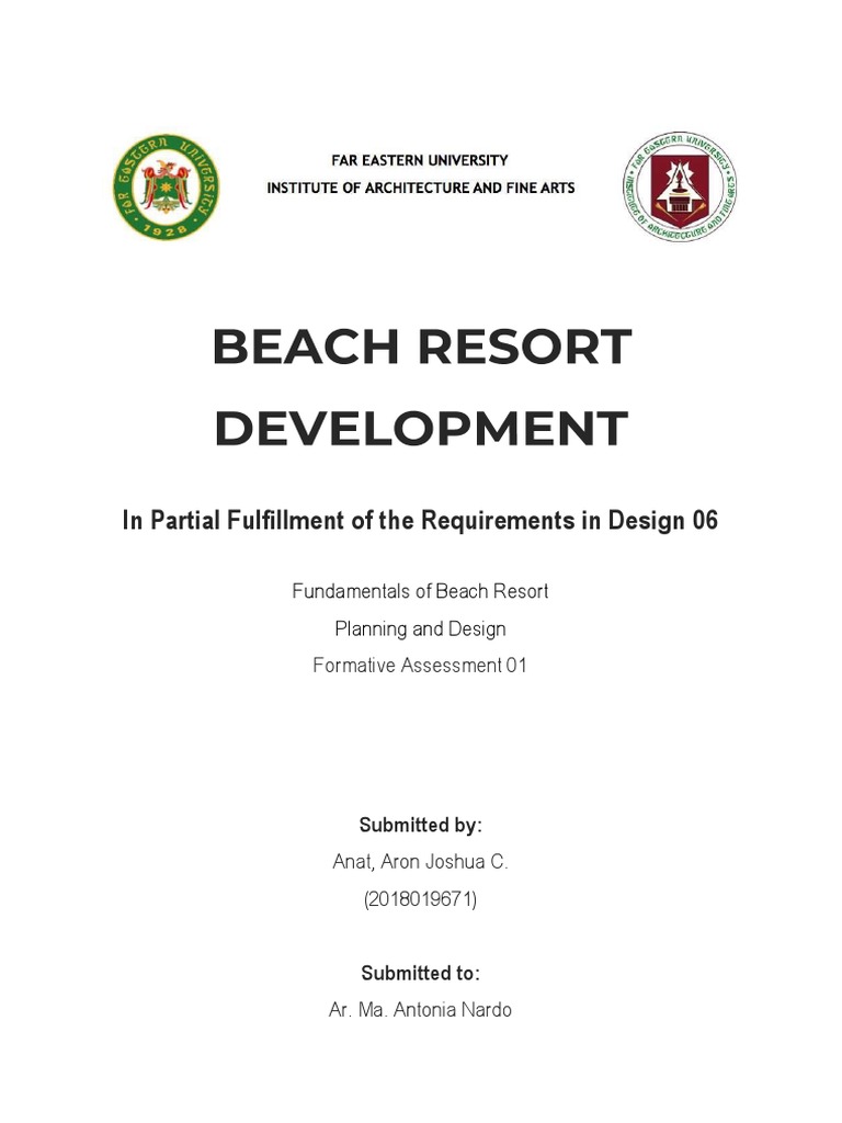 Beach Resort Case Study | PDF | Tourism | Resort