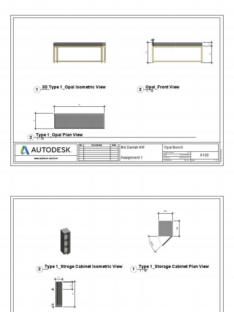 assignment 1 201dea1 md danish afif families | PDF | Technical Drawing