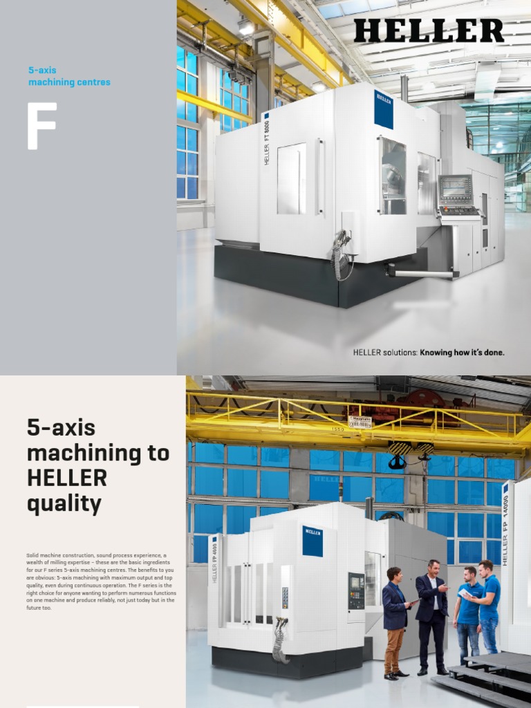HELLER - 5 Axis Machining Centres F - EN | PDF | Machining | Machines