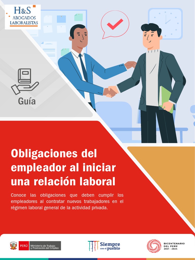 Guia Obligaciones Del Empleador Al Iniciar La Relacion Laboral H&S ...