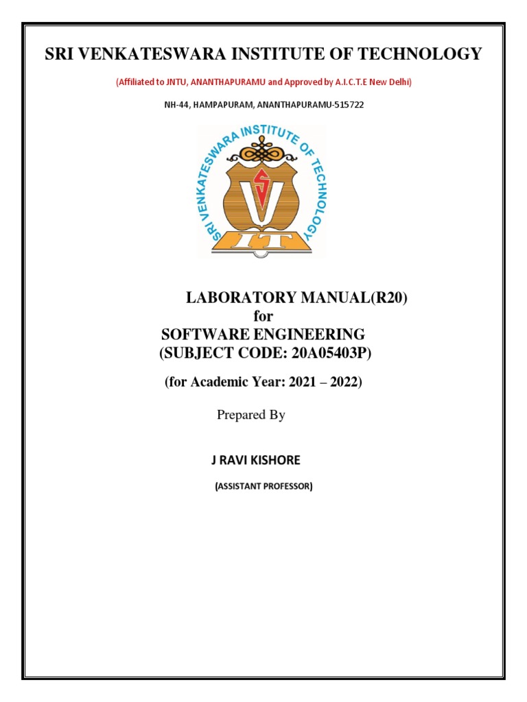 Se - Lab - Manual - 12exps R20 | PDF | Use Case | Project Management