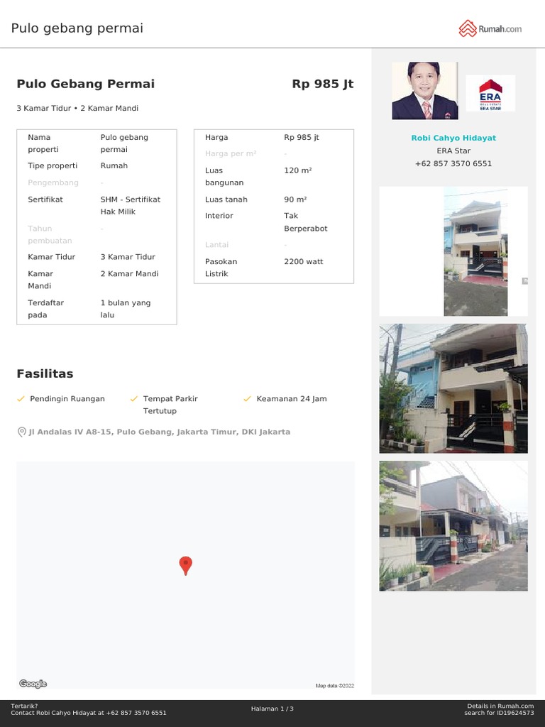 Pulo Gebang Permai RP 985 JT | PDF