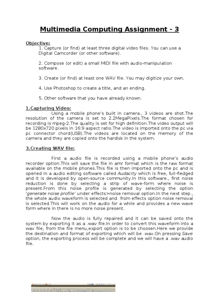 Multimedia Assignment III | Download Free PDF | Adobe Photoshop | Data ...