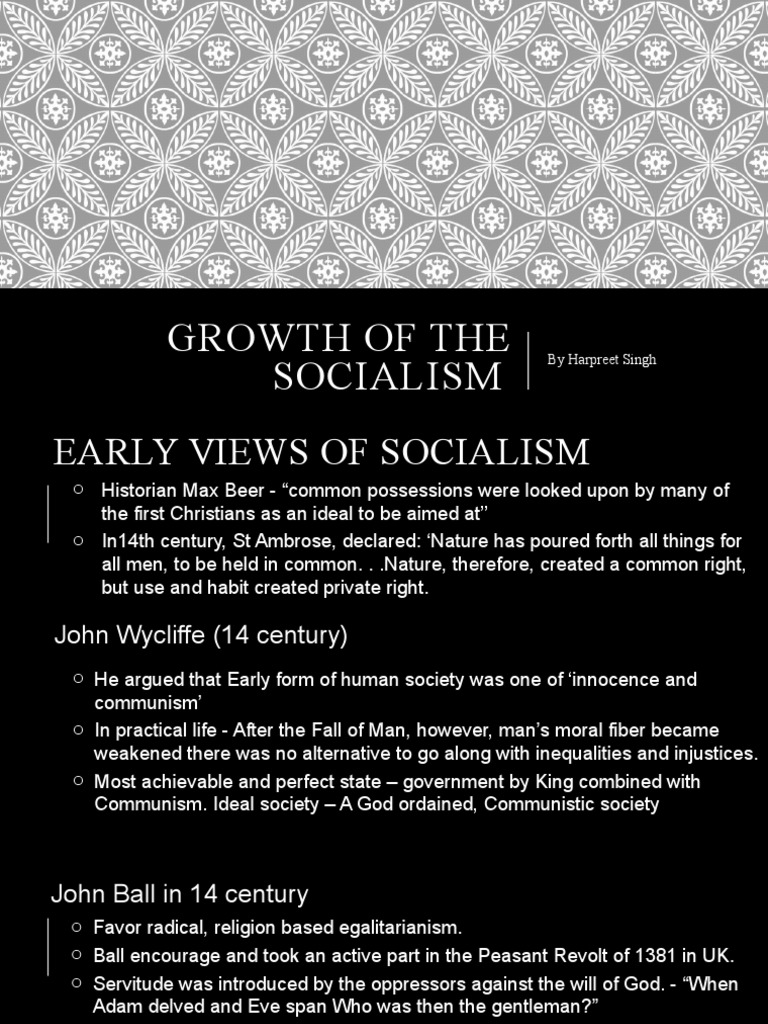 Growth of The Socialism | PDF | Communism | Socialism
