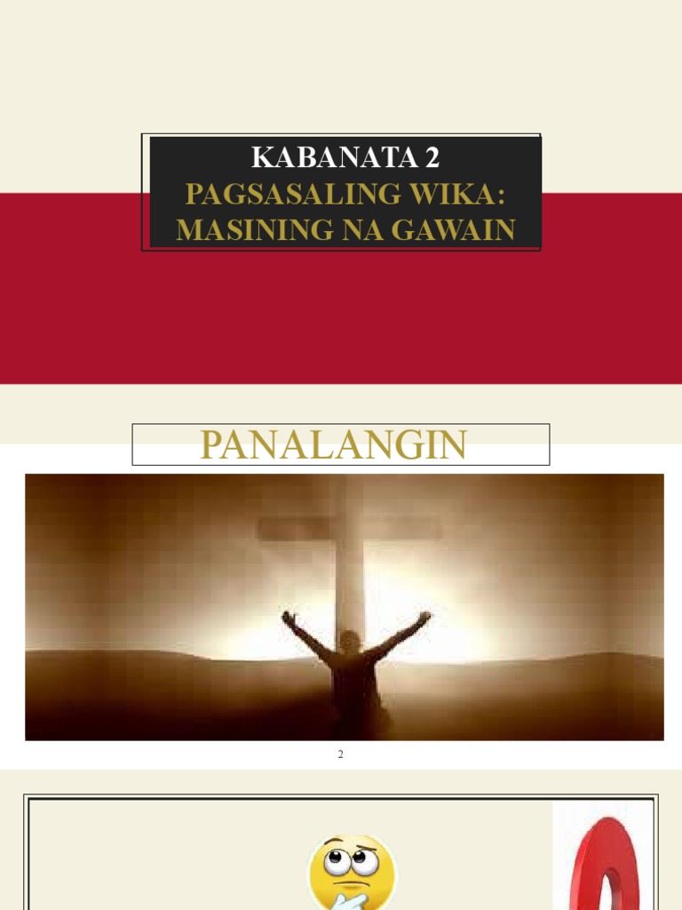 Pagsasaling Wika Masining Na Gawain | PDF