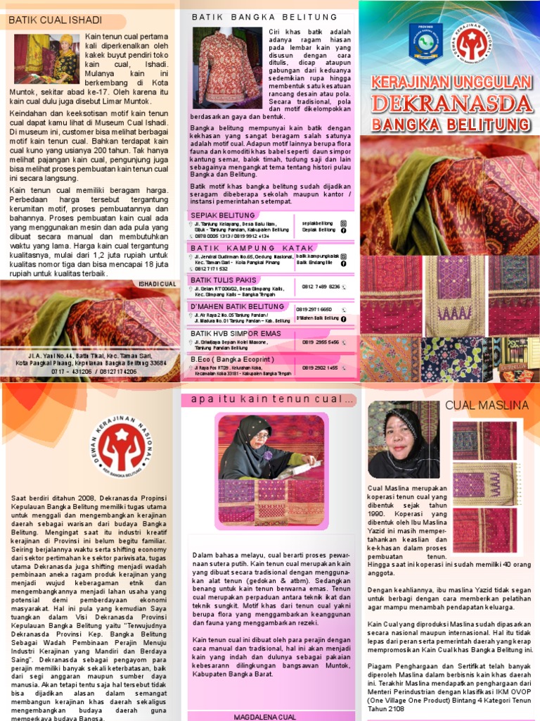 Leaflet Dekranasda - 1 Rim | PDF