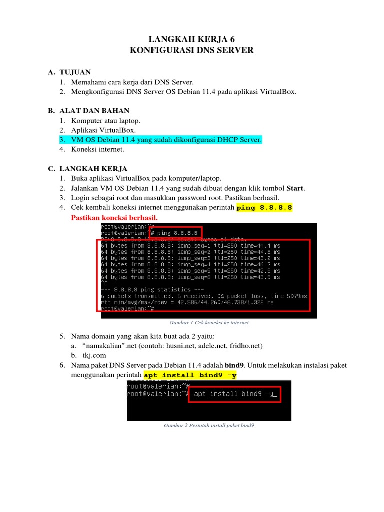 Panduan Konfigurasi DNS Server | PDF | Teknologi & Rekayasa