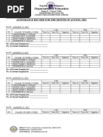 GAD Attendance | PDF