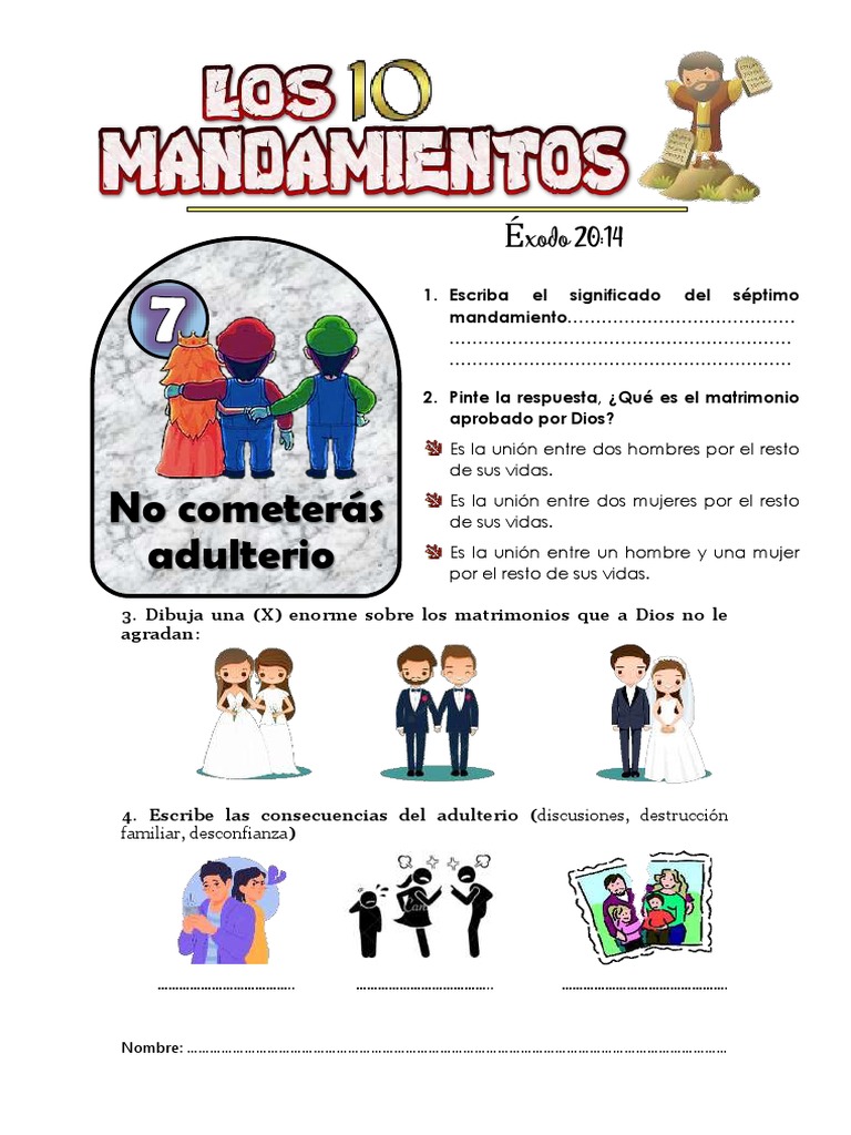 Séptimo Mandamiento | PDF | Adulterio | Afecto