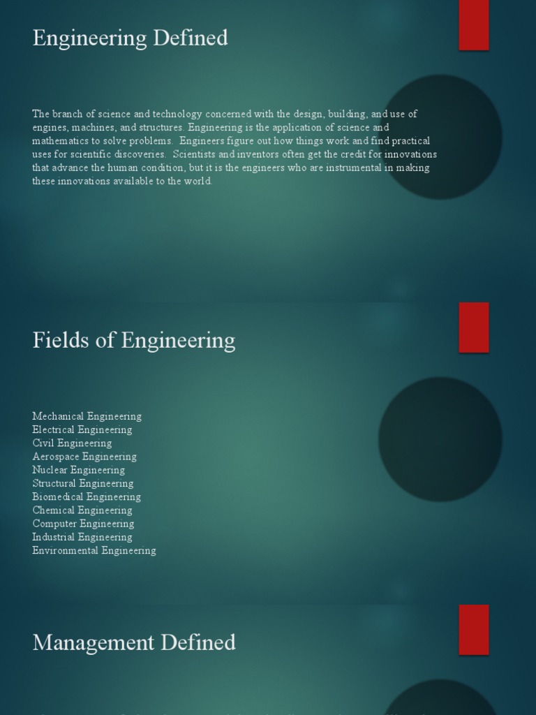EMGT Definitions, Engr Functions | PDF | Engineering | Science