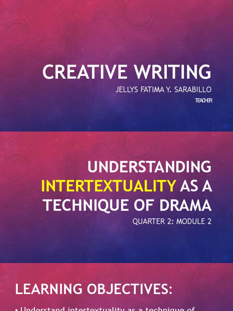 CW Q2 MODULE 2 PPT Slides PDF | PDF | Intertextuality | Parody